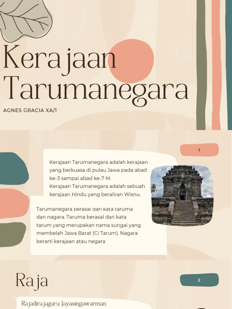 Sejarah dan Raja Kerajaan Tarumanegara | PDF | Ilmu Sosial | Sejarah