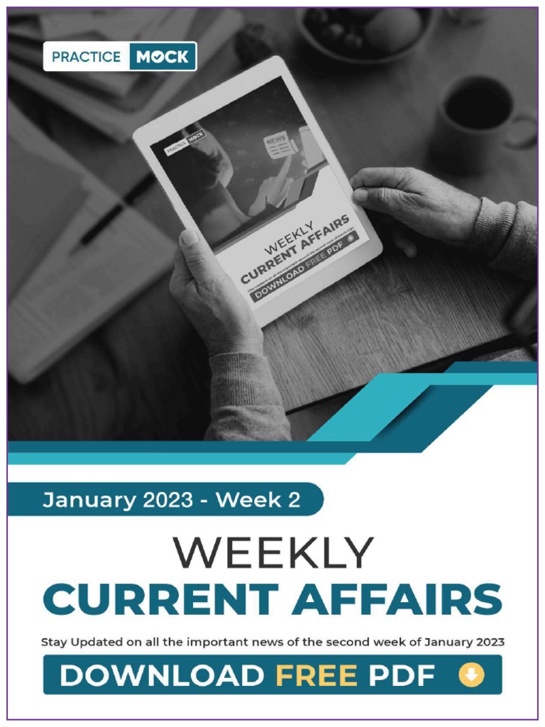Weekly Current Affairs January 2023 Week 02 Compressed | PDF | Volcano