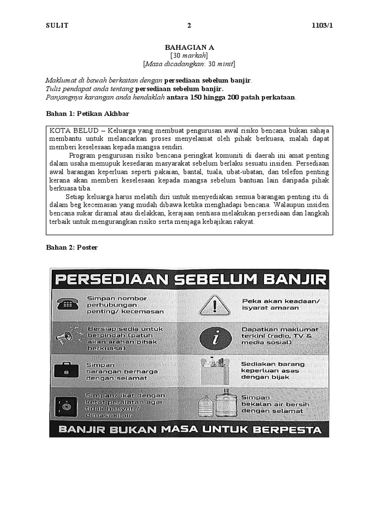 Percubaan Spm 2022 Kertas 1 Pdf