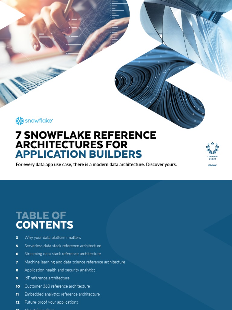 7 Snowflake Reference Architectures For Application Builders | PDF ...