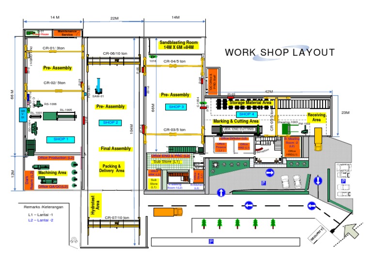 Work Shop Layout | PDF | Secondary Sector Of The Economy | Metalworking