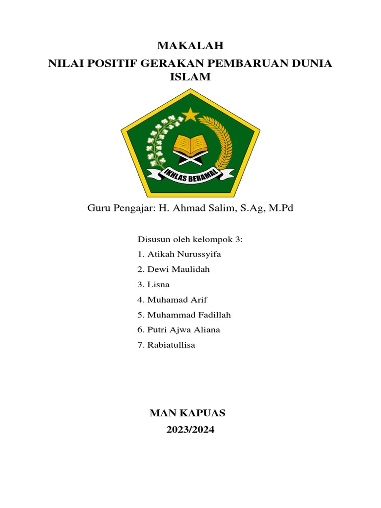 Nilai Positif Gerakan Pembaruan Dunia Islam | PDF