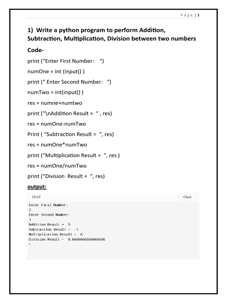 Phython Practical Notebook Download Free Pdf Matrix Mathematics Linear Algebra
