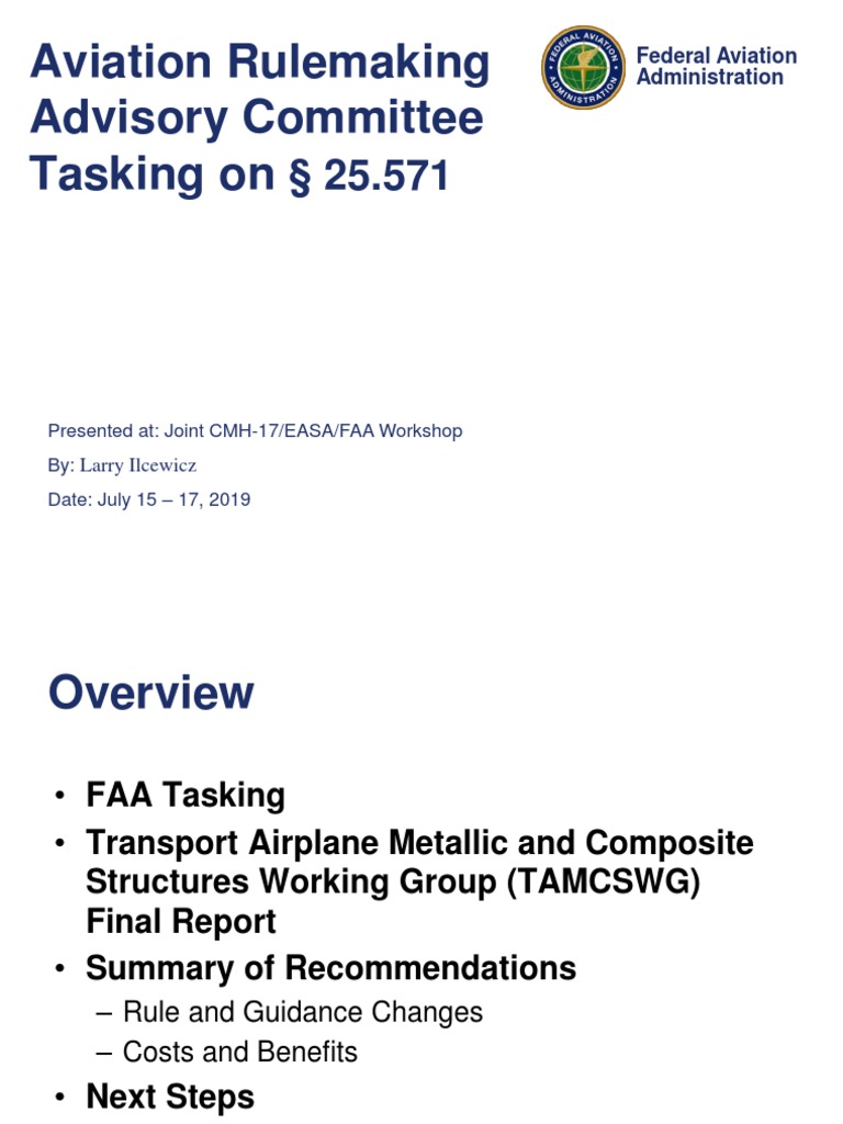 FAA Workshop on Aircraft Structure Regulations | PDF