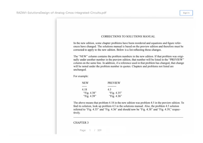 Razavi Solution Manual | PDF