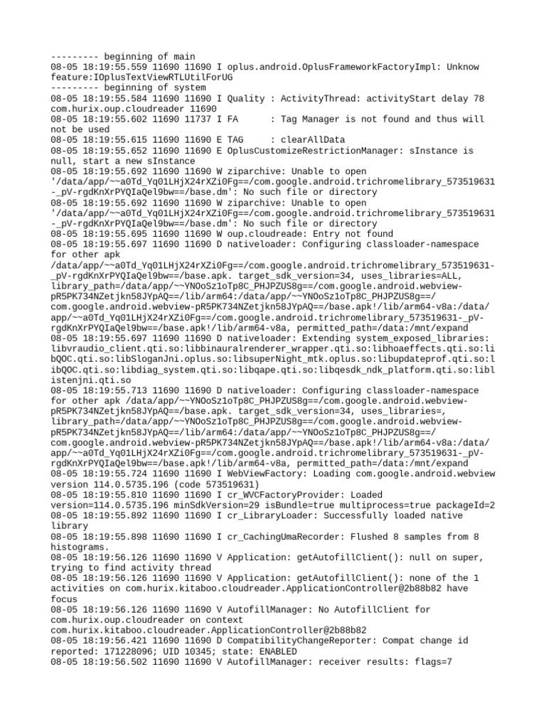 Logcat 1691239795435 | PDF | Java (Programming Language) | Software Engineering