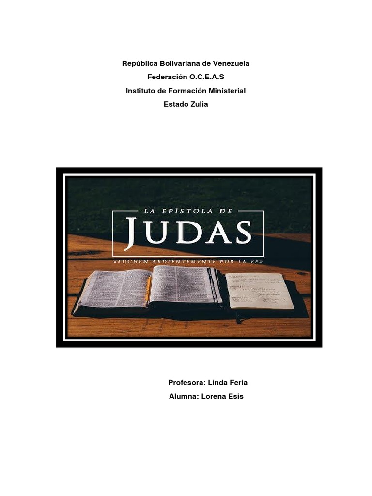 Final Inductivo Judas | PDF | Epístola De Judas | Iglesia cristiana