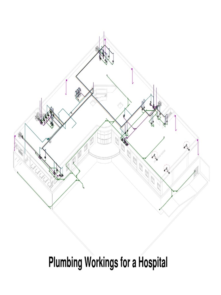 Hospital Plumbing System Design | PDF | Technical Drawing ...