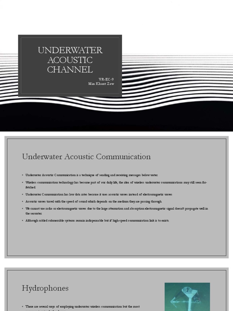 Underwater | PDF | Acoustics | Wireless