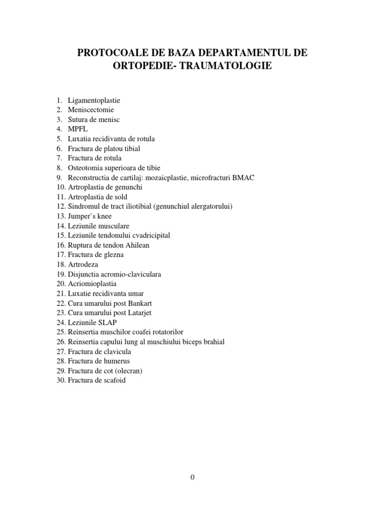 Protocoale Pe Patologii | PDF
