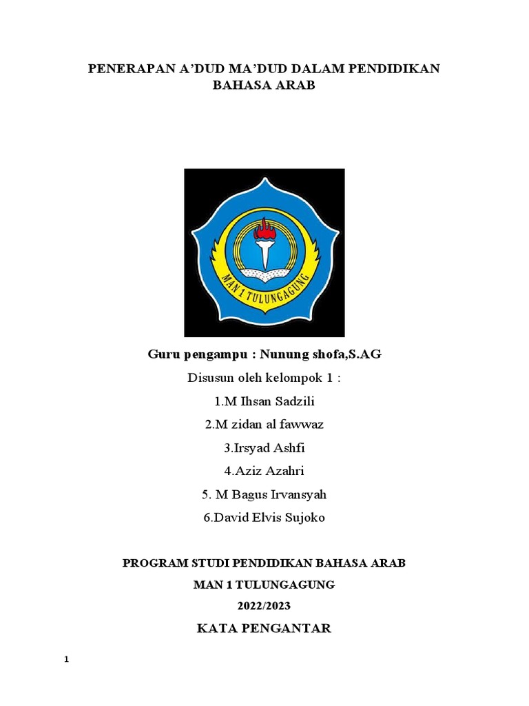 Bab Adud Madud Kelompok 1 | PDF | Kajian Bahasa Asing