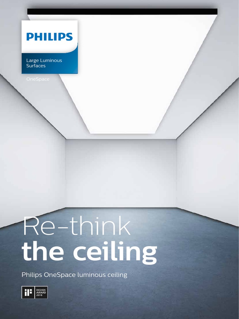 Philips OneSpace Luminous Ceiling Design | PDF | Lighting | Light