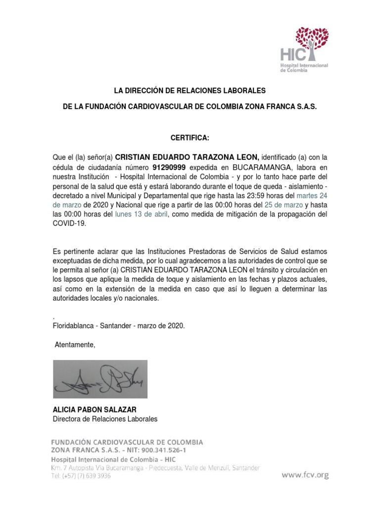 Personal Medico. Laboratorios y Farmacia Hic 330 PDF | PDF | Colombia ...
