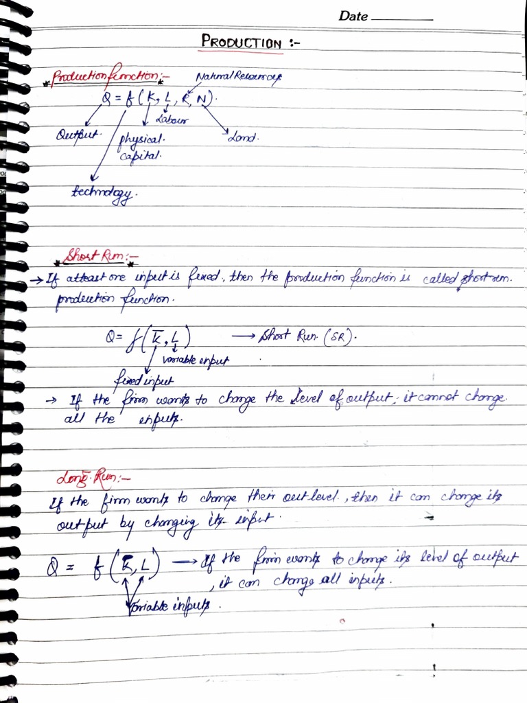 Production and Cost Notes. (By Mayank) | PDF | Production And ...