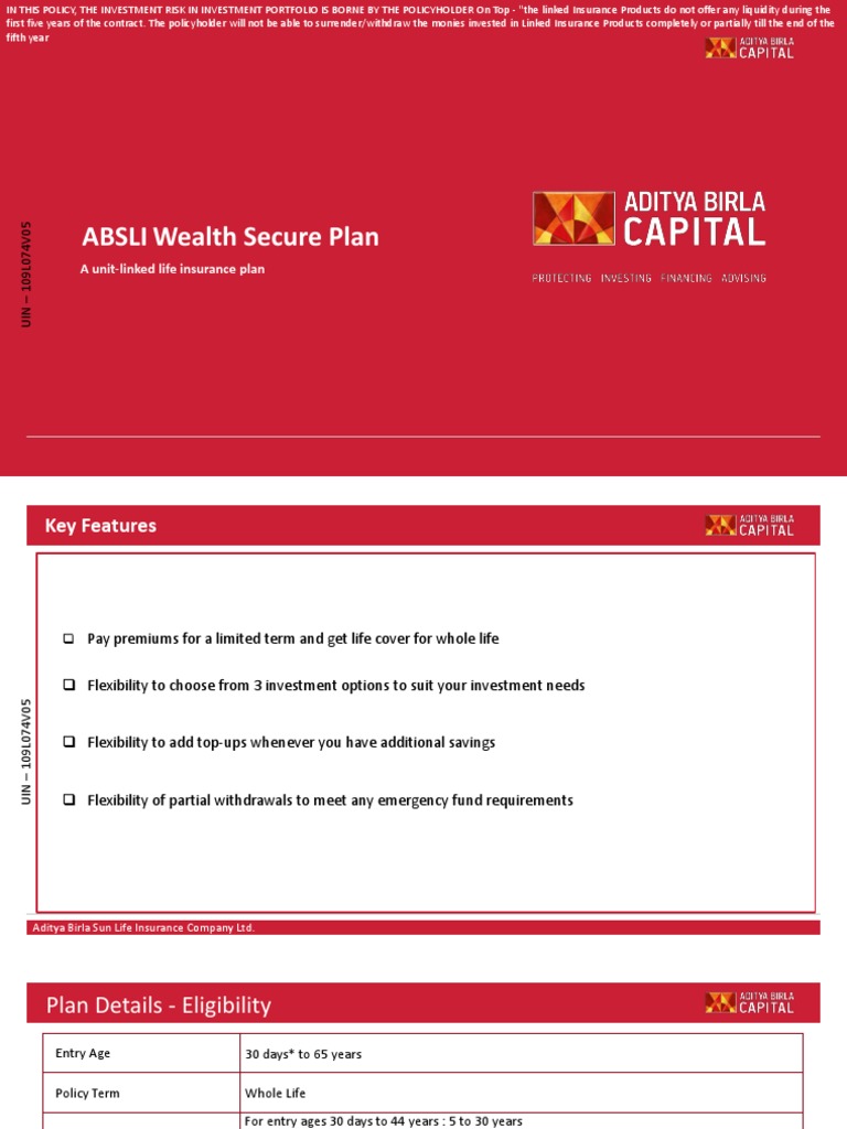 Wealth Secure Plan | PDF