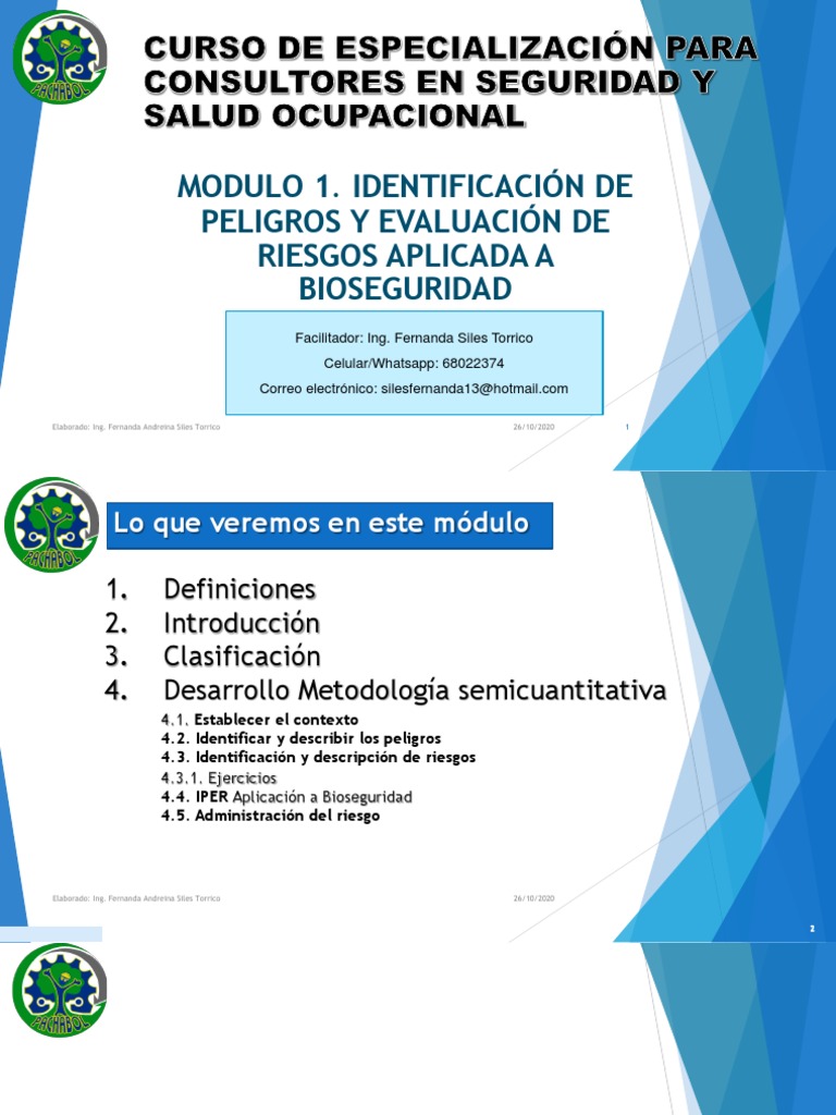 Módulo 1 Iper Bioseguridad | PDF | Riesgo