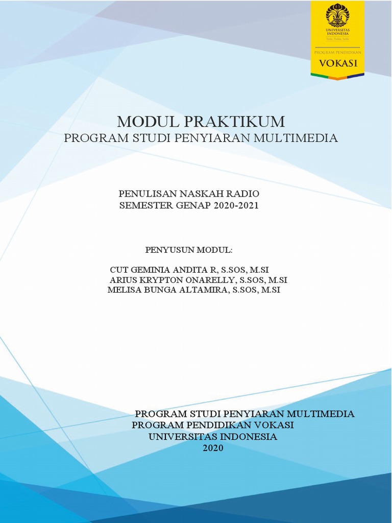 Praktikum Penulisan Naskah Radio | PDF