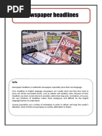 Headline Writing: 8 Essential Rules | PDF | Grammatical Tense | Languages