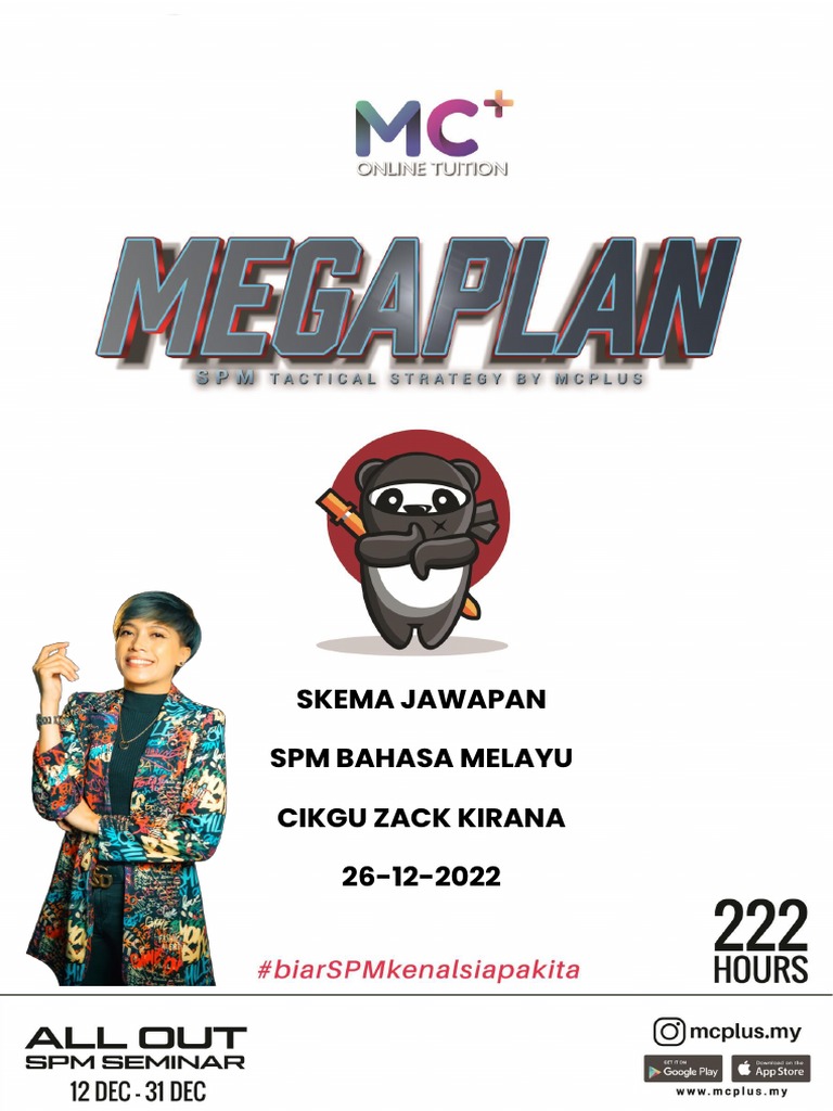 Ans Seminar Aos Bahasa Melayu Cikgu Zack Kirana 26.12.2022 | PDF