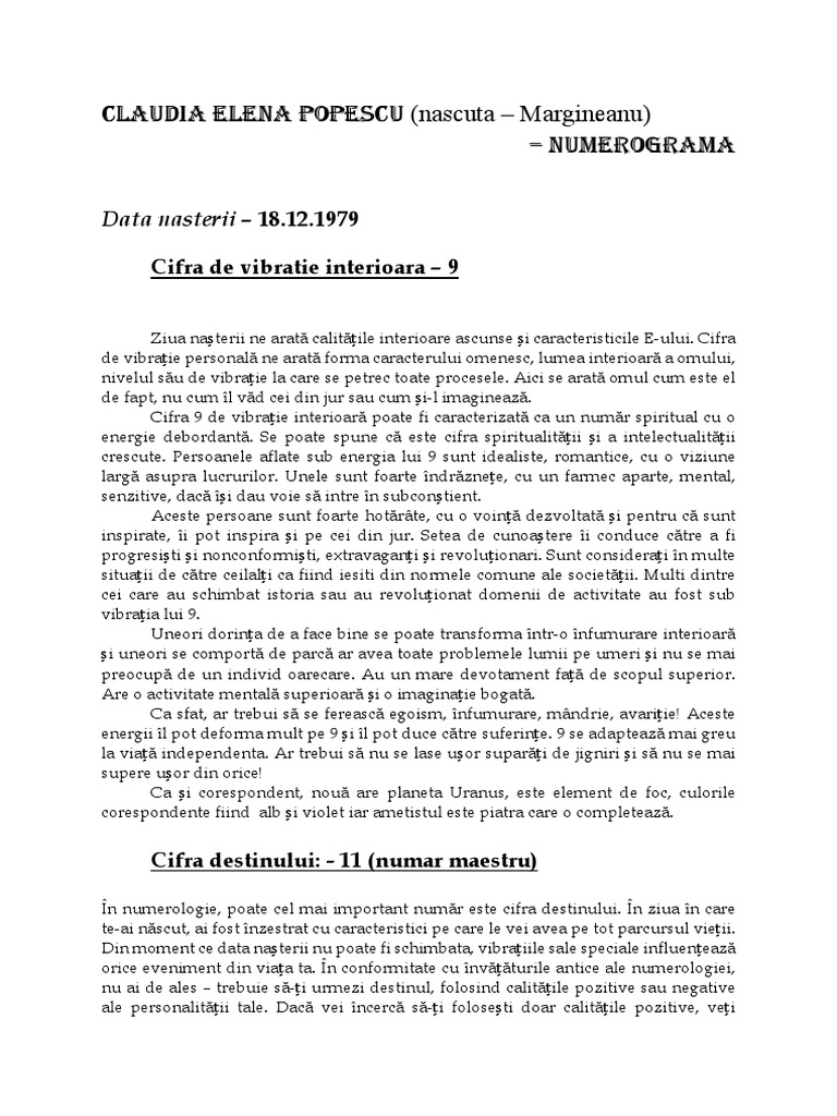 Model numerograma | PDF