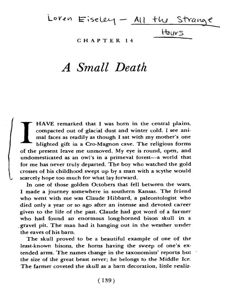 Eiseley SmallDeath | PDF