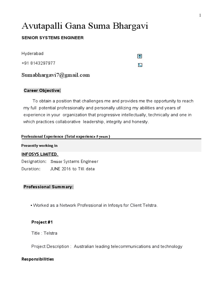 Resume Bhargavi | PDF | Computer Network | Wireless Lan