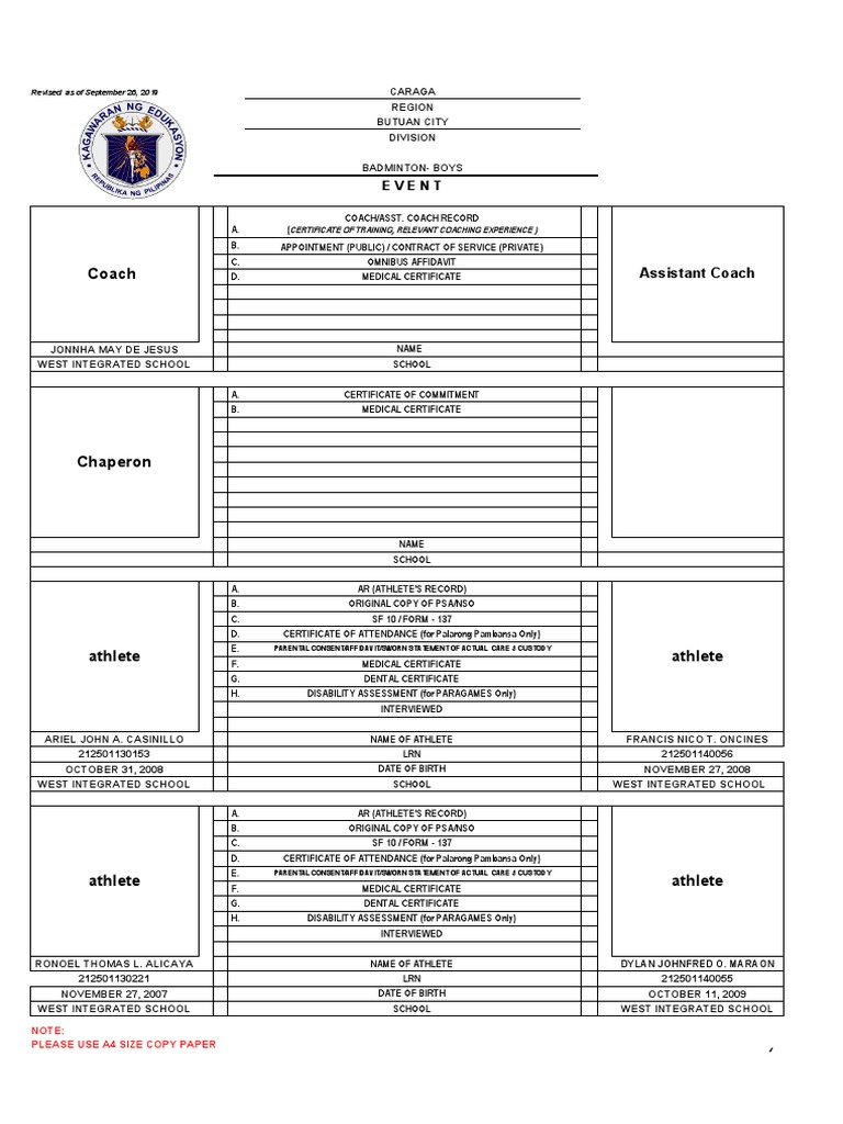 2020 Gallery of Athletes 1 | PDF