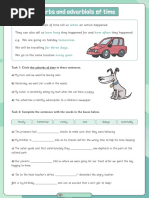 Past Time Words: Grammar Worksheet | PDF | Language Mechanics | Grammar