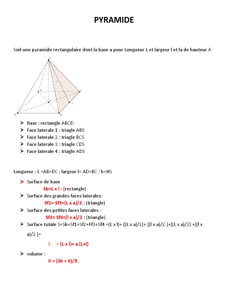 Formules Géométriques: Solides et Volumes | PDF | Concepts ...
