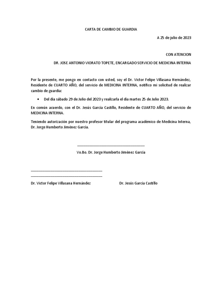 Carta Guardia | PDF