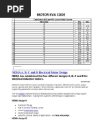 NEMA Motor Design Overview: A to D | PDF | Electric Motor | Engines
