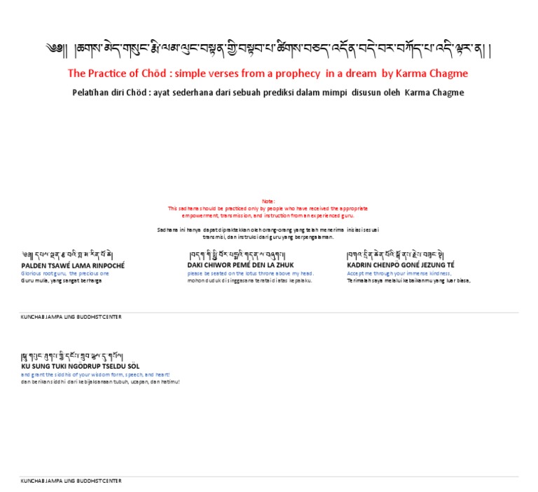 Chod Ming Short Pech A | PDF