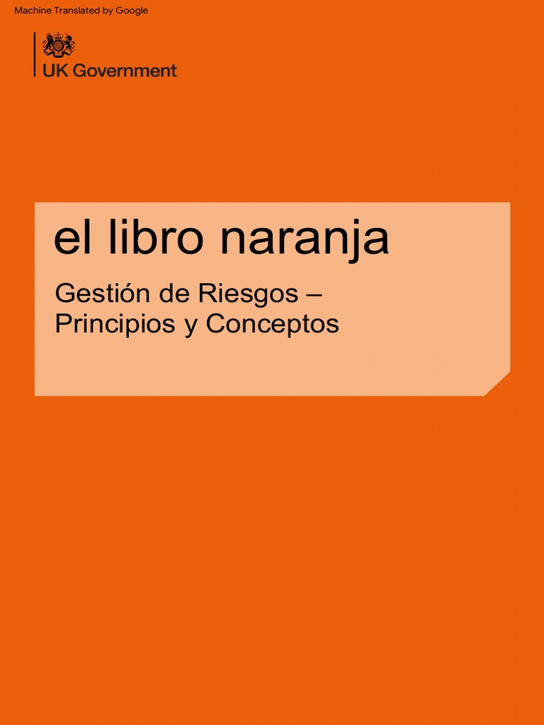 The Orange Book - Management of Risk | PDF | Toma de decisiones ...
