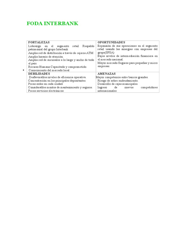 Foda Interbank | PDF