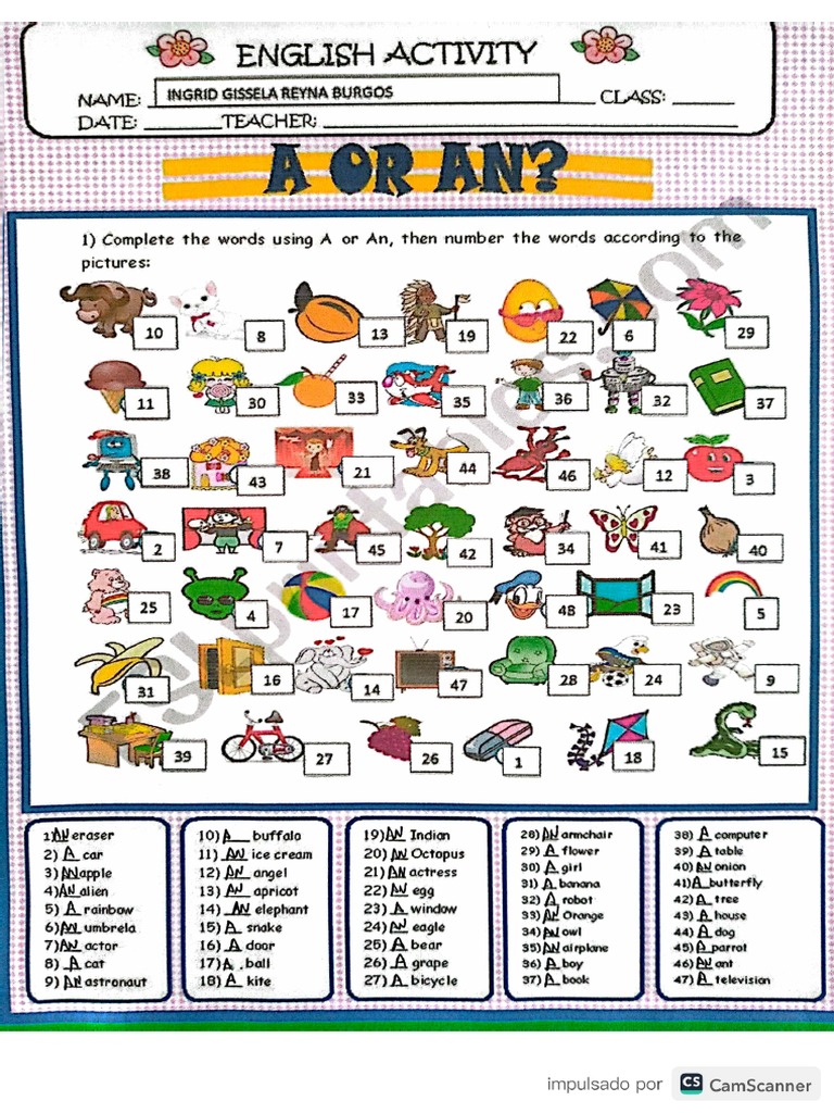 English Activity 2 | PDF