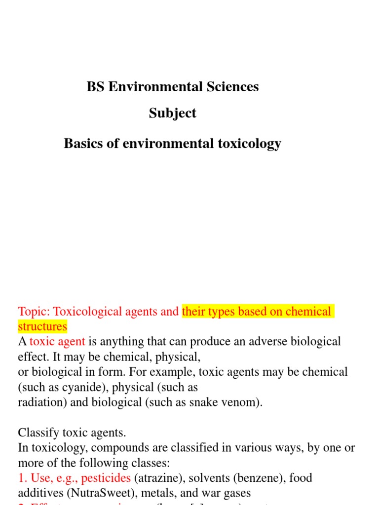 Toxicology | PDF