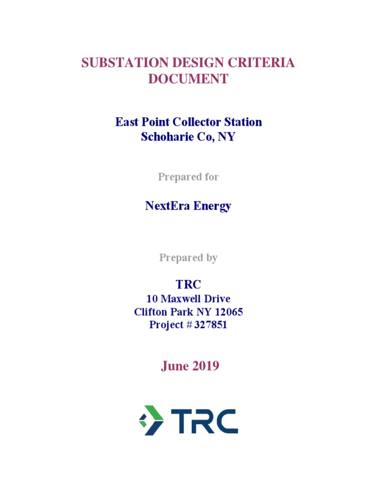 East Point Substation Design Guide | PDF | Electrical Substation ...