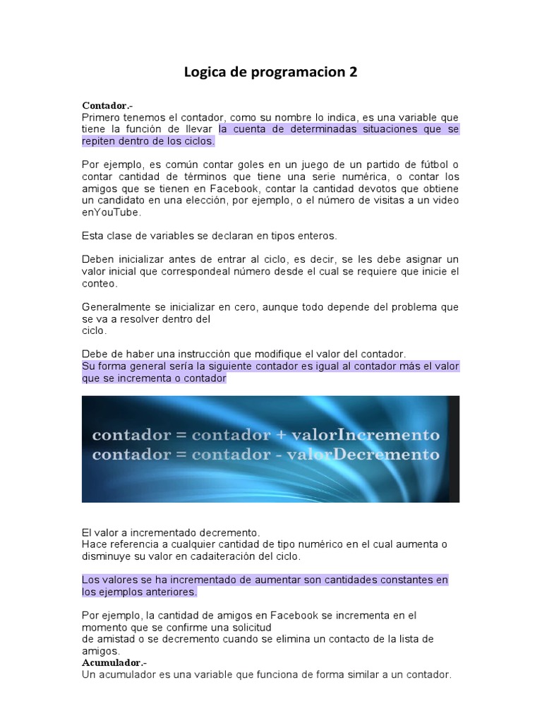 Logica de Programacion 2 | PDF | División (Matemáticas) | Algoritmos