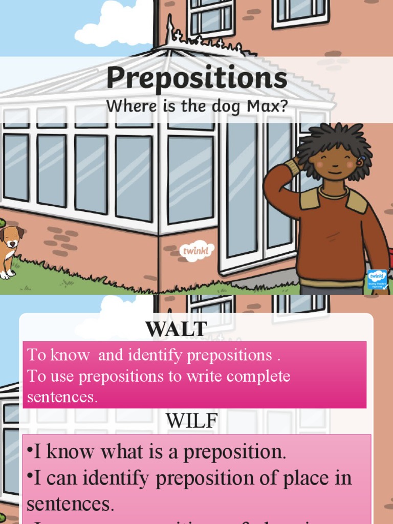 Prepositions of Place Powerpoint Tuesday | PDF | Preposition And ...