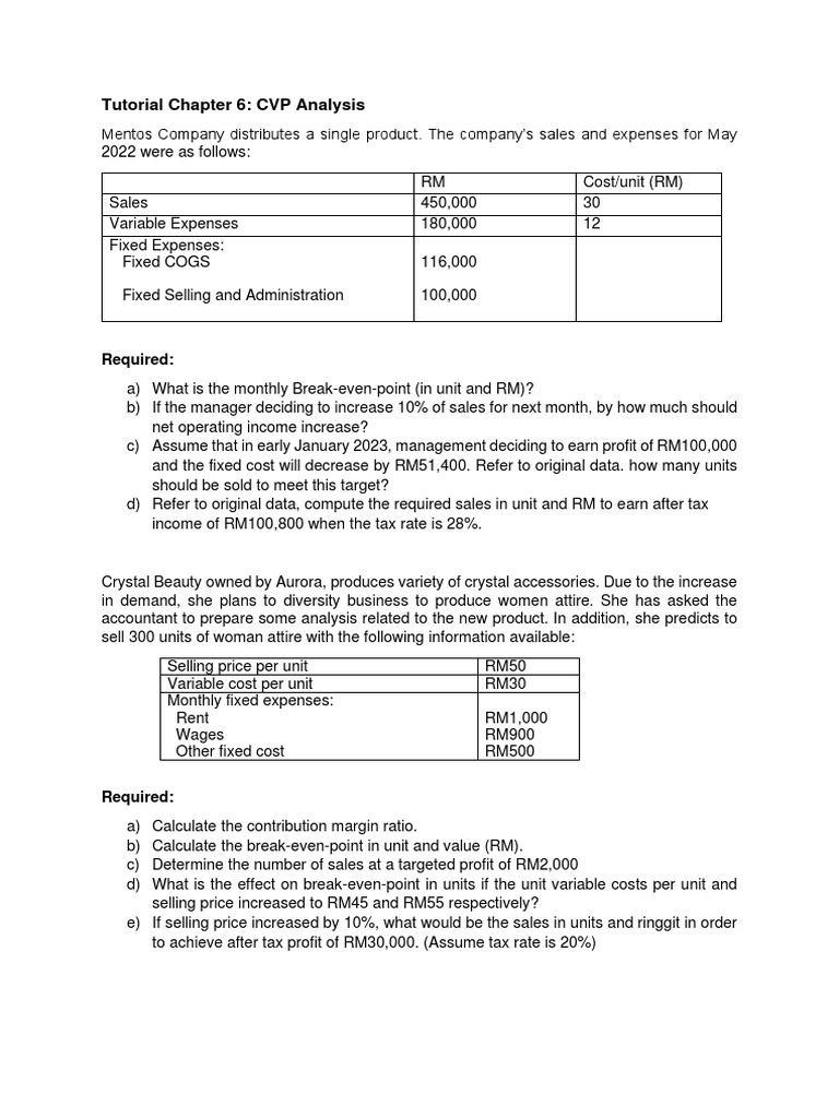 Tutorial Chapter 6 | PDF