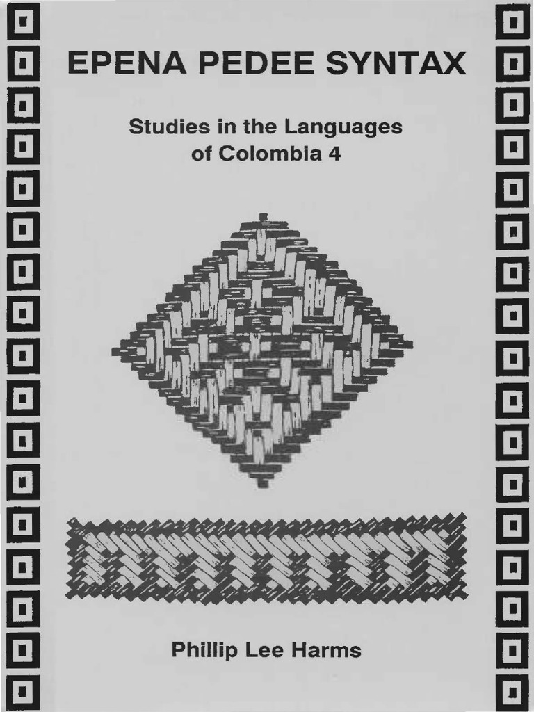 Epena Pedee Language Syntax Study | PDF | Verb | Subject (Grammar)