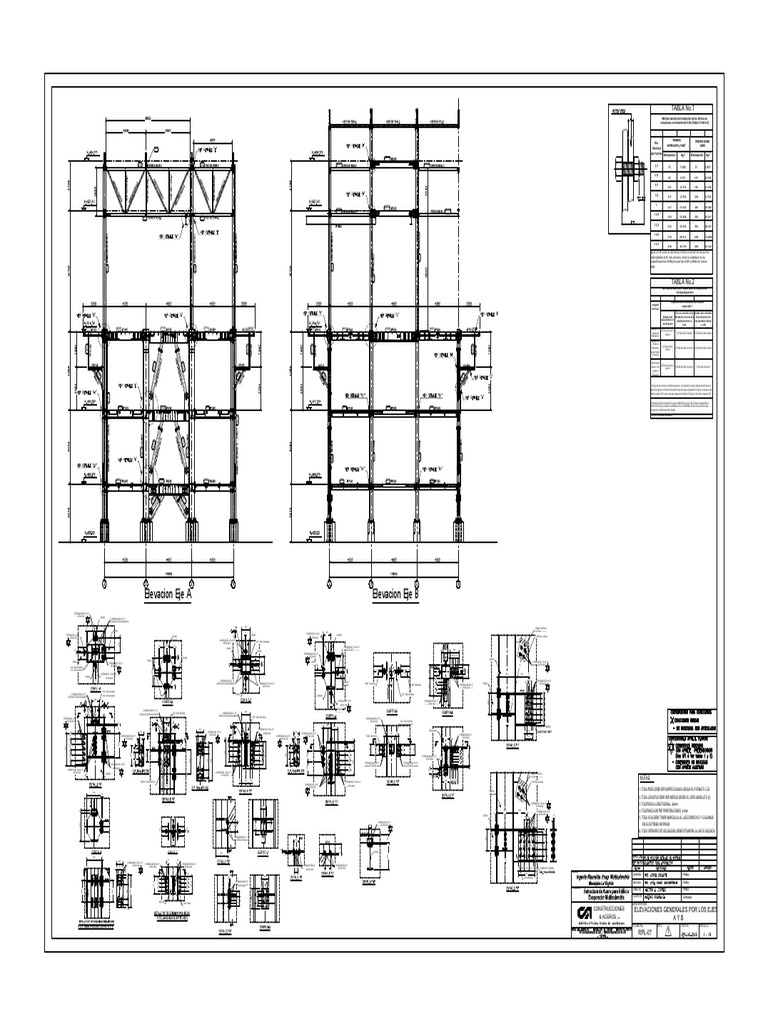 RPL-07 Elevaciones Ejes A & B-Edif. Multicalandria-IRISA-Rev.1-Model | PDF
