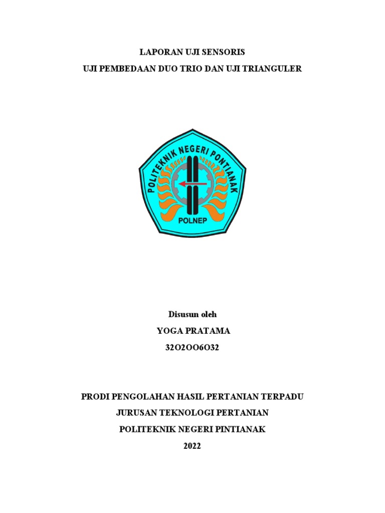 Laporan Uji Duo-Trio & Uji Triangle (Yoga Pratama) | PDF