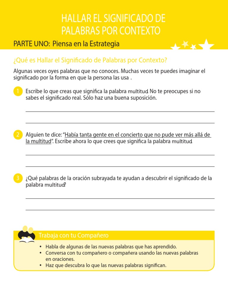 Significado Palabras Contexto | PDF