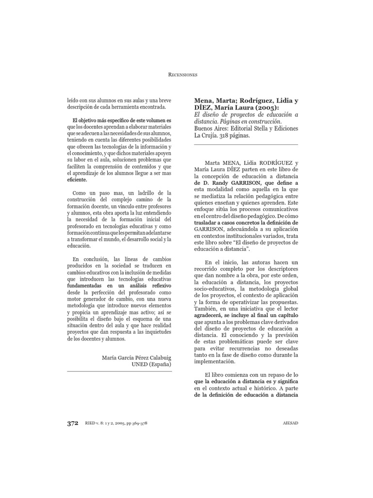 Proyectos de Educación a Distancia en México | PDF | Maestros ...