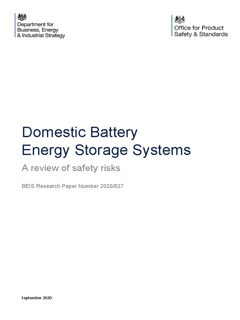 Domestic Battery Energy Storage Systems | PDF | Lithium Ion Battery ...