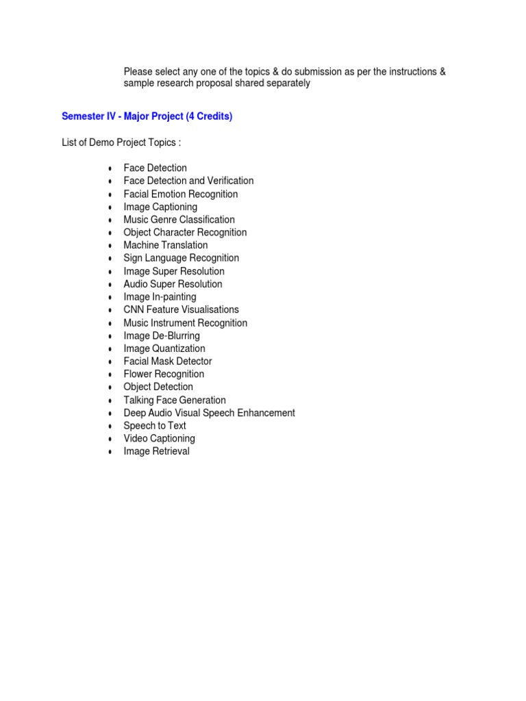 MSDS+Sem+4 Major+Project Topics | PDF | Games & Activities | Art