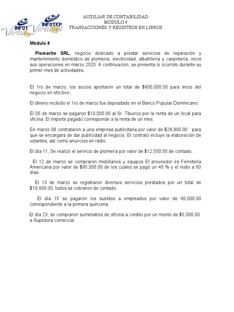 Actividad - Módulo No.4 | PDF