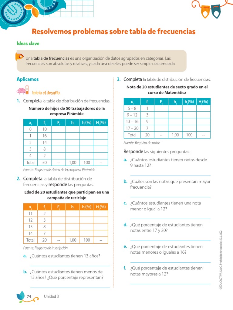 Matematica 6to Grado | PDF