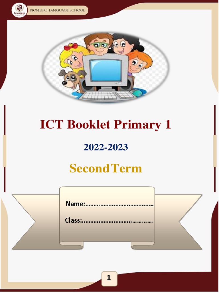 ICT Booklet Primary 1 Term 2 | PDF | Input/Output | Point And Click